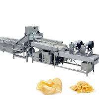 China Automatic 50-500kg French Fries Potato Chips Processing Line 380V 15kW for sale