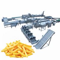 China ANXU 380V 15KW Automatic Potato Chips Processing Machine with Food Grade 304 Stainless Steel Construction for sale