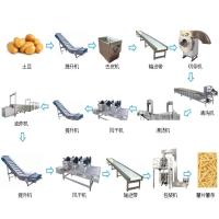China Automatic Potato Chips Making Machine 380V 15KW Food Grade Stainless Steel Snack Production Line for sale