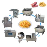 China Automatic Potato Chips Frozen French Fries Production Line 380V 15KW Food Processing Equipment for sale