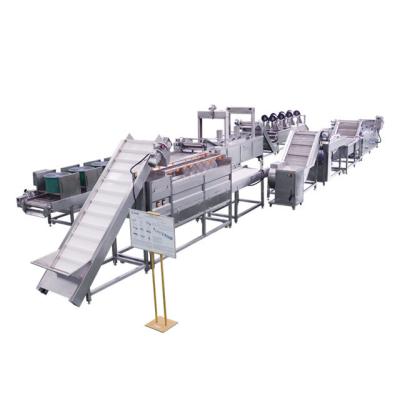 China Manual French Fries Processing Line 380V 15KW with Food Grade 304 Stainless Steel Construction for sale