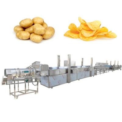 China Food Grade 304 Stainless Steel Fully Automatic French Fries Machine 380V 15KW for Potato Chips Processing for sale