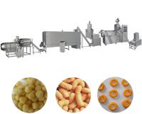 China Automatic Dog Treat Corn Puff Production Line 100-500kg/h Capacity with 380V Power Supply for sale