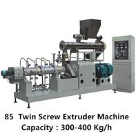 China Automatic Extruded Corn Puff Production Line 100-500kg/h Capacity with 380V Power and Stainless Steel Construction for sale