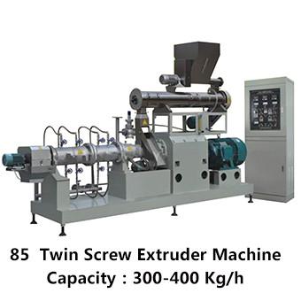 China Automatic Extruded Corn Puff Production Line 100-500kg/h Capacity with 380V Power and Stainless Steel Construction for sale