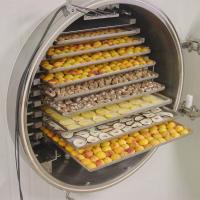 China Automatic Pet Food Vacuum Freeze Drying Machine 16KW with 34 Plates and 200kg Water Capture Capacity for sale