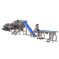 China ANXU Customized Fruit Vegetable Washing Machine with 300-1000kg/h Capacity and 380V Voltage for Industrial Use for sale