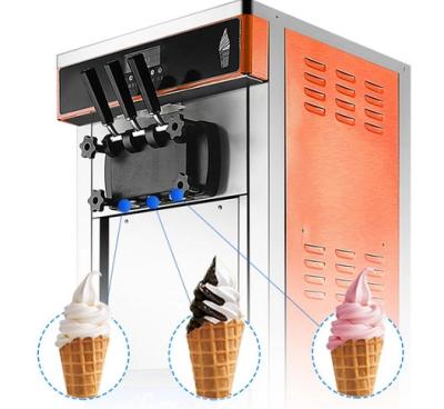 China ANXU AX-20 Commercial Ice Cream Machine 25L Capacity 1800W Stainless Steel Frozen Dessert Maker for sale