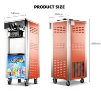 China ANXU AX-20 Commercial Ice Cream Machine 25L Capacity 1800W Stainless Steel Frozen Dessert Maker for sale