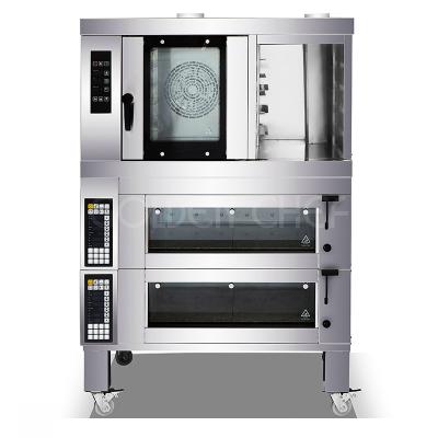 China Compact Industrial Gas Oven 450×66×168cm with 380V Power and 2.5kw Consumption for High-Volume Bakery Production for sale