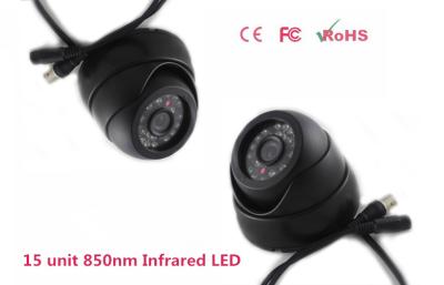 China MINI Dome DC 12V IR Night Vision Infrared color ccd Truck Vehicle Mounted Camera for sale