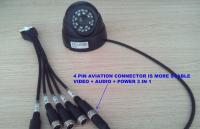 China MINI Dome DC 12V IR Night Vision Infrared color ccd Truck Vehicle Mounted Camera for sale