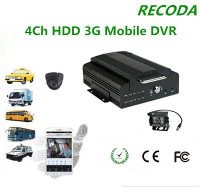 China 4Ch HDD 3G Mobile DVR For Truck Monitoring , Digital DVR Support Andriod / IOS for sale
