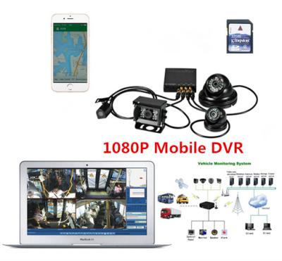China HD 1080P car video recorder 4 CH 3g Rugged SD Card mdvr with 4pcs cameras ( M605HD) for sale
