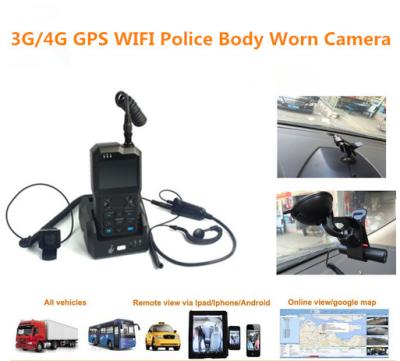 China 3G / 4G Remote Control Wearable Portable Police Video Body Worn Camera With Microphone for sale