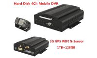 China H.264 4Ch HDD GPS Vehicle 3G Mobile DVR Wi - Fi Mobile Digital Video Recorder for sale