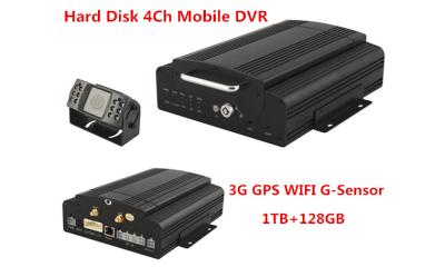 China H.264 4Ch HDD GPS Vehicle 3G Mobile DVR Wi - Fi Mobile Digital Video Recorder for sale