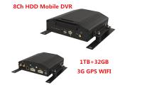 China 8 Channel Car Mobile DVR Real Time HDD Vehicle Car DVR With 3G 8V-36V for sale