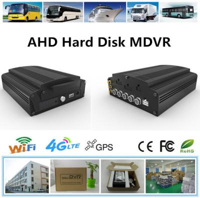 China 4CH Support 4 Cameras, SD Card + HDD School Bus HD 4g AHD Mobile DVR for sale