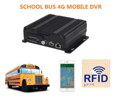 China Anti - viabration 4CH 720P SD Card Car AHD Mobile DVR For School Bus for sale