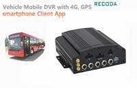 China 4CH AHD 720P Hard Disk 3G Mobile DVR WIFI Car Dvr Recorder With G-sensor GPS for sale