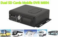 China H.264 Dual SD Cards 3G WIFI Car 4 channel Mobile DVR With GPS Tracking for sale