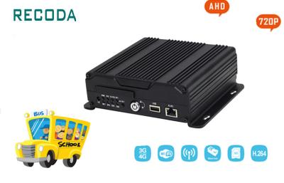 China GPS Tracking 720P 4G Live Streaming Vehicle Mobile DVR 4 Channel for sale