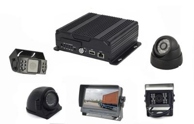 China 4CH AHD Camera Dual SD card automotive video recorder / Mobile vehicle video surveillance system for sale