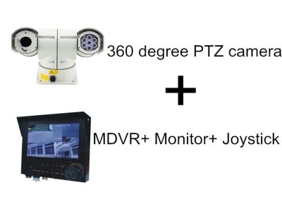 China High Speed 100M IR Distance Car PTZ Camera With 3G GPS MDVR Monitor Joystick for sale