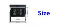 China Infrared Metal Black Car Reversing Camera Rear View 1.3 Megapixel Waterproof for sale