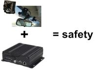 China SD Card 4 Channel Video mobile dvr for vehicles With Night Vision Camera for sale