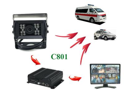 China IR Day & Night Vehicle Mounted Cameras Weatherproof 2.0 Megapixel Rear View C801 RECODA for sale