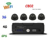 China Recoda C802 Dome in car cameras / AHD WIFI , 3G , 4G , GPS car Mounted Camera for sale