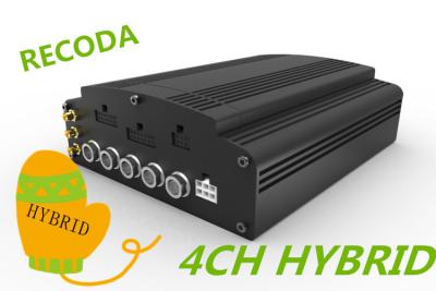 China Hard Disk SD Card 4 CH hd blackbox car dvr , vehicle camera recorder AHD HYBRID for sale
