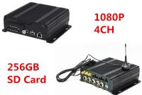 China SD Card 1080P 4 Camera Car DVR Monitoring System Support Real Time Video for sale