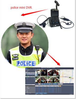 China H.264 480*234 Police Body Worn Camera With Microphone Mini Camera System for sale