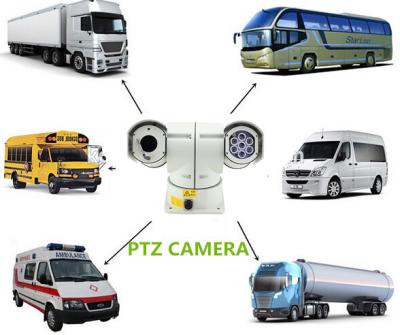 China Intelligence Waterproof Car PTZ Camera 700TVL with 150m Distance , High speed for sale