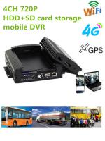 China 720P Resolution Full HD Vehicle DVR With 3 / 4G GPS WIFI G- Sensor , 10V - 36V Power for sale