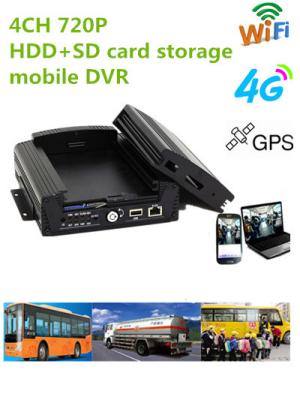 China 720P Resolution Full HD Vehicle DVR With 3 / 4G GPS WIFI G- Sensor , 10V - 36V Power for sale