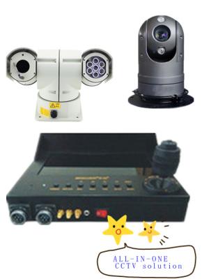 China All - In - One Vehicle PTZ Camera Controller Integrated With 9 Inch Monitor for sale