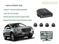 China Four Channel Recoda HD Mobile DVR Anti Shack For Vehicle , 1080P Resolution for sale