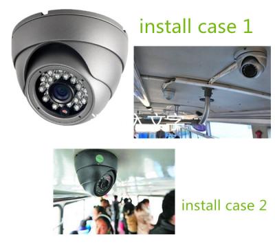 China 2MP Vehicle Mounted Cmos Reverse Camera / Mini dome camera With 3.6mm Lens IR Lamps for sale