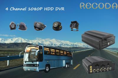 China HDD Mobile DVR Basic Model 4 Ch 4 / 3G Slim Card Security for Buses Coach Tractors Taxi for sale