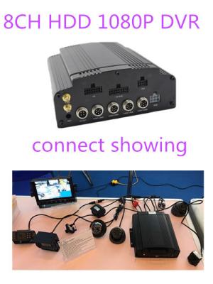 China 4G GPS WIFI AHD Hybrid HDD Mobile DVR 8CH 1080P 720P For Truck School Bus Lorry Taxi for sale