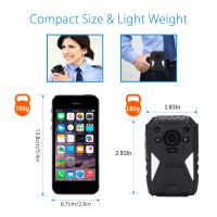 China 1296P HD 150 Degree Wide Angle Recording Wearable Video Body Worn Camera Bulit In GPS for sale