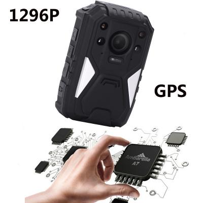 China Wide Angle 1296P HD Video GPS Body Worn Camera Support 8H Record for sale