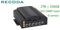 China M720 4ch 1080P HDD Mobile Vehicle DVR 3G / 4G Live View Car Dvr Video Recorder for sale