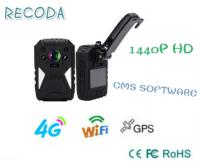 China Ambarella A12 Chipset 4G Body Camera  IP67 Waterproof Wide Angle 140 Degrees for sale