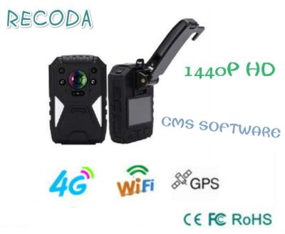 China Ambarella A12 Chipset 4G Body Camera  IP67 Waterproof Wide Angle 140 Degrees for sale