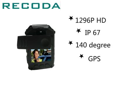 China M505 1296P HD Police Body Worn Camera Ip 67 With Gps Optional Body Worn Camera for sale